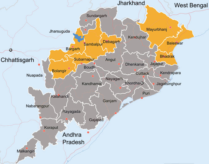 Odisha Map - Patra Tours and Travels Odisha Map - Patra Tours and Travels